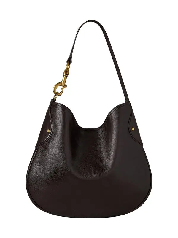 Mulberry Hackney Shoulder Bag - Ebony Shiny Buffalo