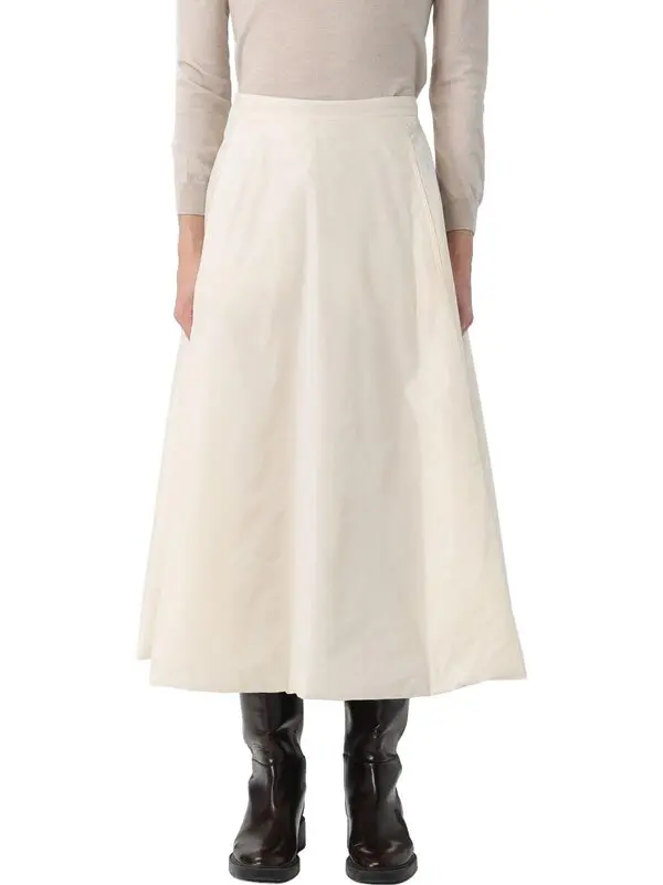 Add A-line Skirt - White