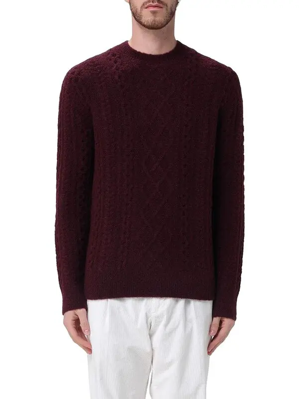 PAOLO PECORA Pullover Sweater - Burgundy