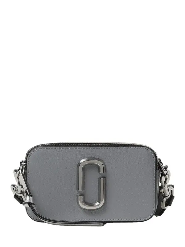 Marc Jacobs Snapshot Bag In Saffiano Leather - Grey