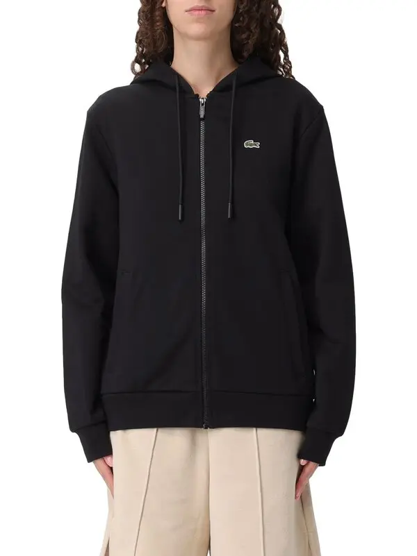 Lacoste Full Zip Sweatshirt - Black