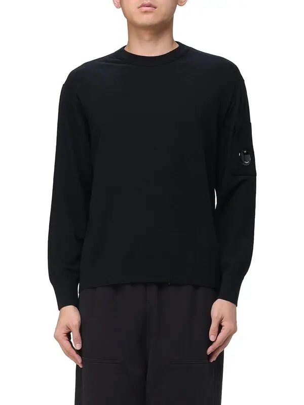 C.P. COMPANY Pullover Sweater - Black