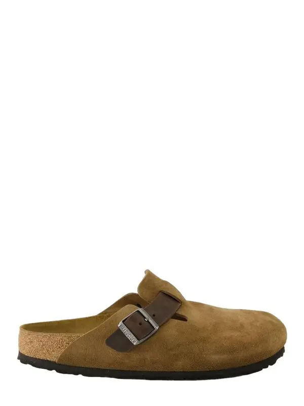 BIRKENSTOCK Buckled Clogs - Brown