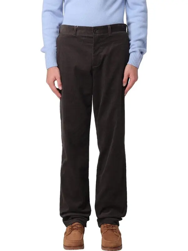 Lacoste Tailored Straight Leg Corduroy Trousers - Green