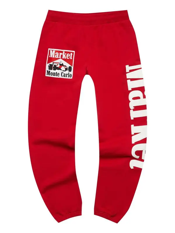 MARKET Racing Logo Sweatpants - Red