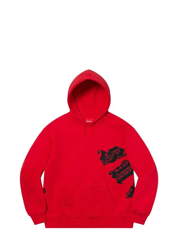 Supreme Old English Wrap Hooded Sweatshirt - Red