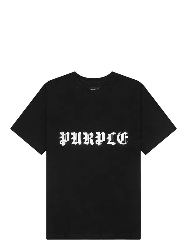 PURPLE BRAND Textured Jersey Tee - Black