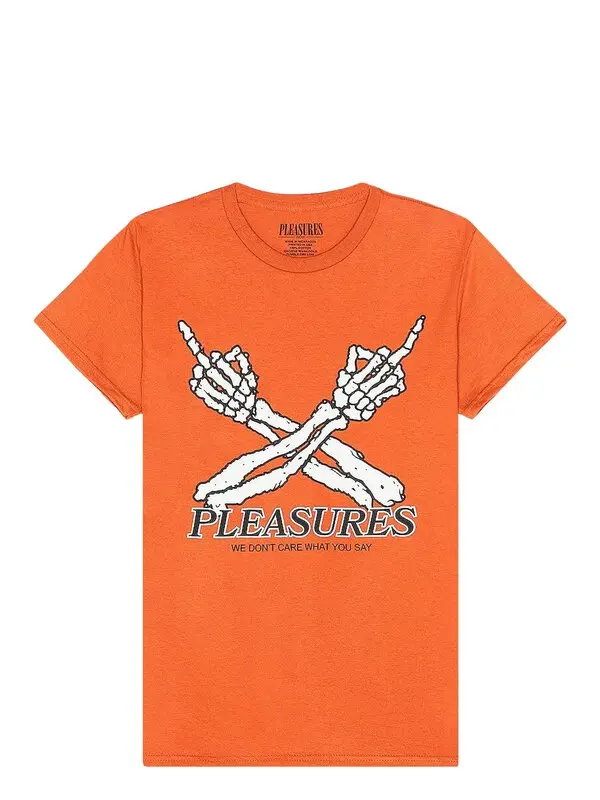 PLEASURES T-shirt - Orange