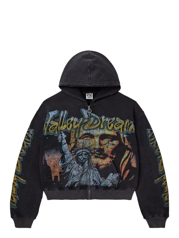 VALE FOREVER Gods Liberty Zip-up - Black