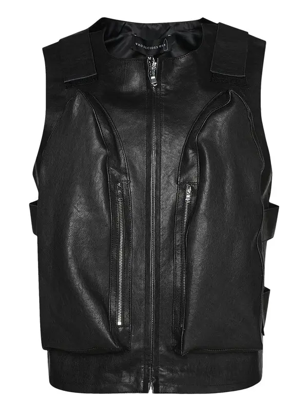 WHO DECIDES WAR BY EV BRAVADO Vest - Black