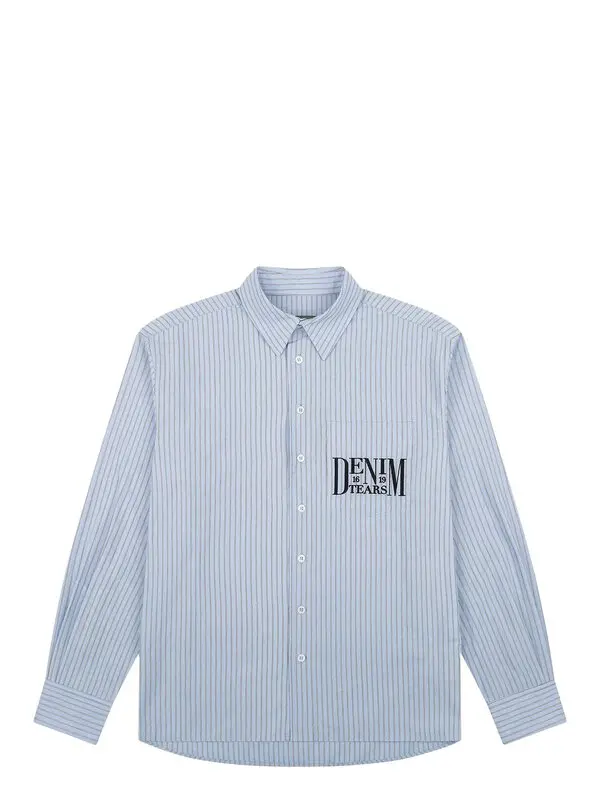 DENIM TEARS Dt Festival Button Up Shirt - Blue