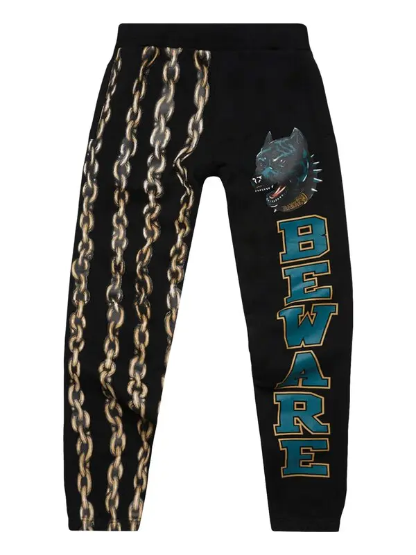 MARKET Beware Dog Sweatpants - Black