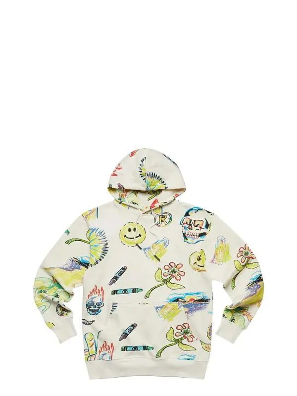 MARKET Printed Hoodie - Cream
