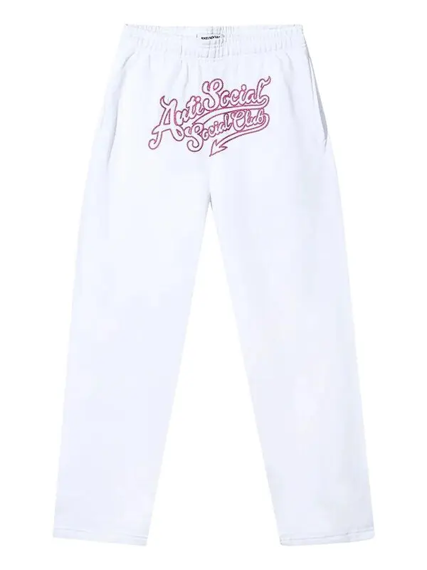 ANTI SOCIAL SOCIAL CLUB Script Club Sweatpants - White