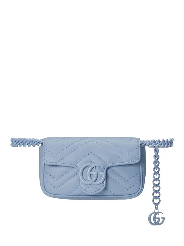 Gucci Gg Marmont Belt Bag - Blue