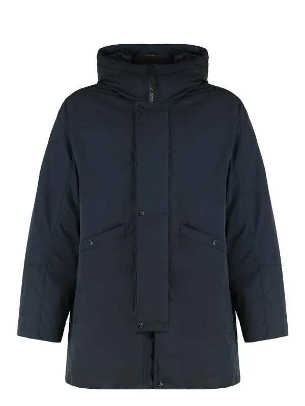 Stone Island Padded Hooded Parka - Blue