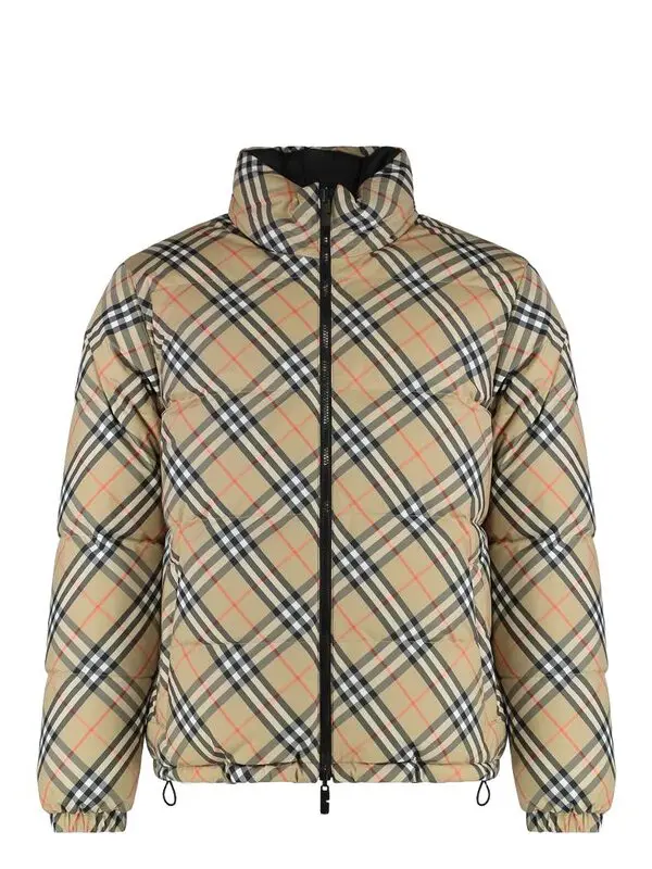 Burberry Reversible Check Down Jacket - Beige