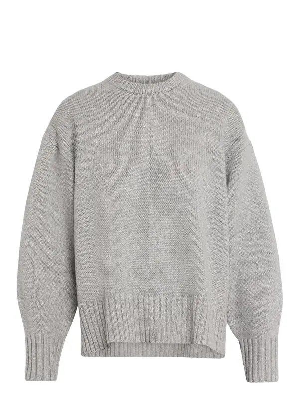 Guest In Residence Cashmere Crewneck Sweater - Heather Gr