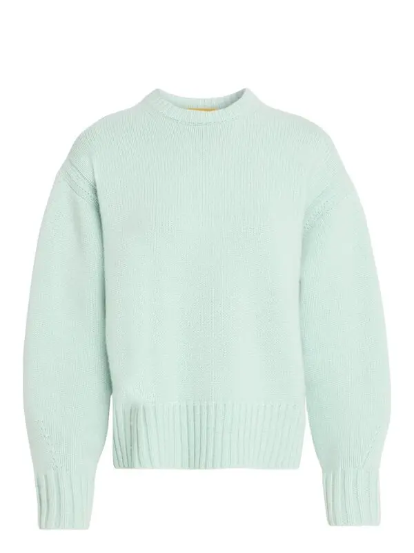 Guest In Residence Cashmere Crewneck Sweater - Seaglass
