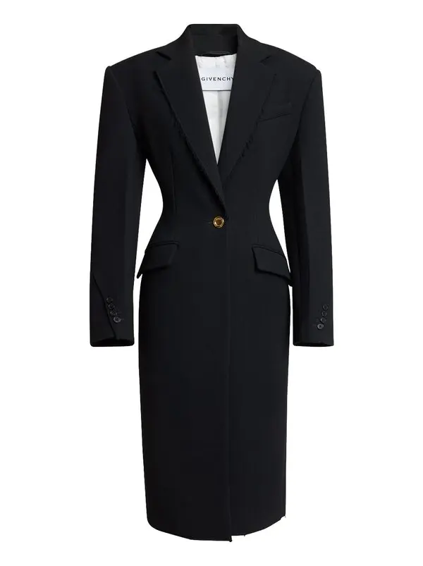 Givenchy Wool-blend Cocoon Coat - Black