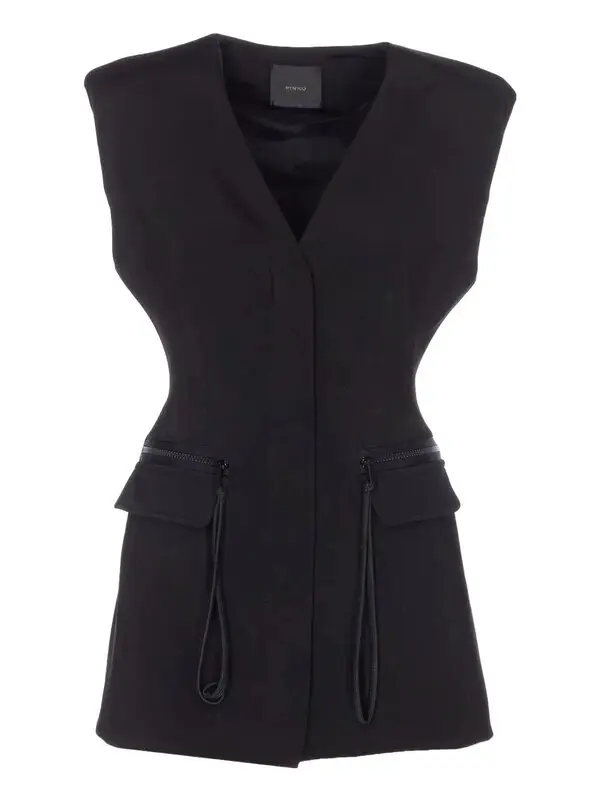 Pinko Gitana Waistcoat - Black