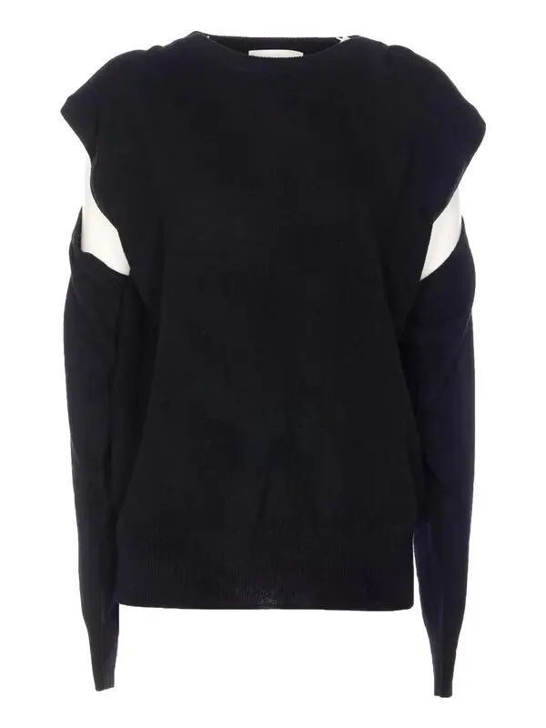 LISA YANG Othelia Cut-out Sweater - Black