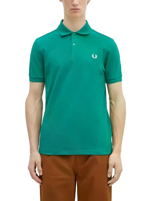 Fred Perry Logo-embroidered Polo Shirt - Green