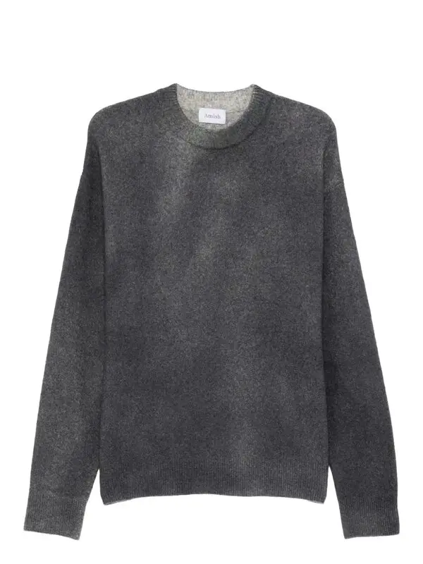AMISH Crew-neck Sweater - Grey