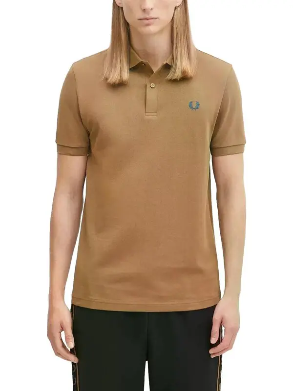 Fred Perry Logo-embroidered Polo Shirt - Brown
