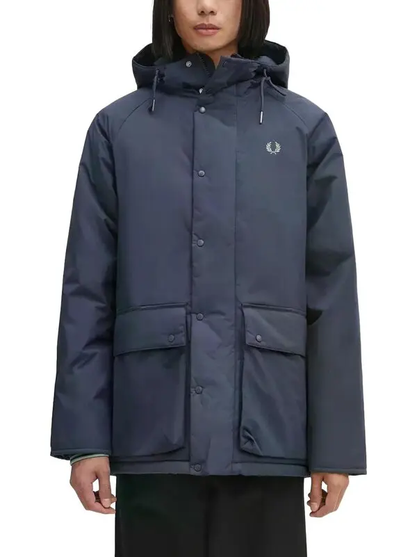 Fred Perry Logo-embroidered Padded Jacket - Blue