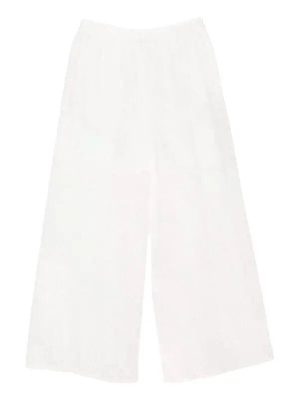 TO B. BY AGNÈS B. Lace Trousers - White