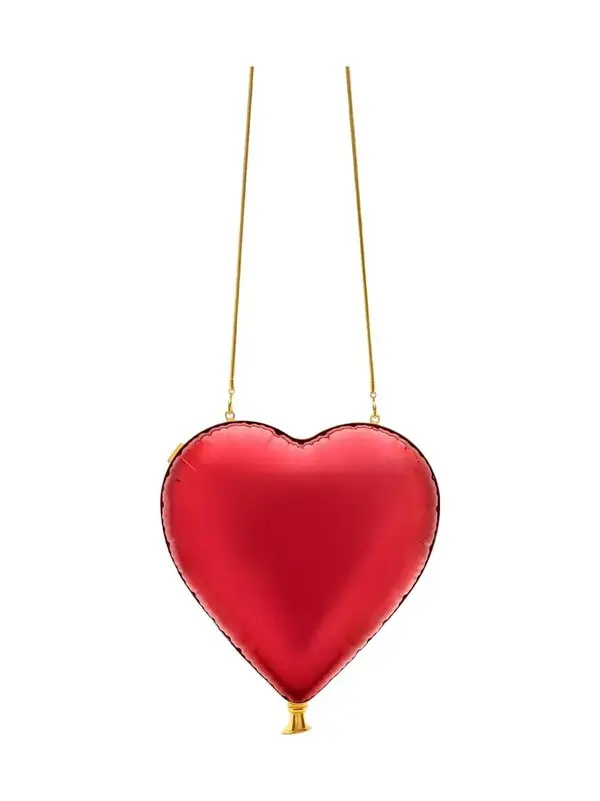 Oscar De La Renta Heart Balloon Clutch - Red
