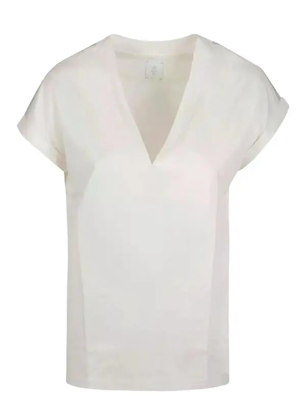 Eleventy Cuffed T-shirt - White