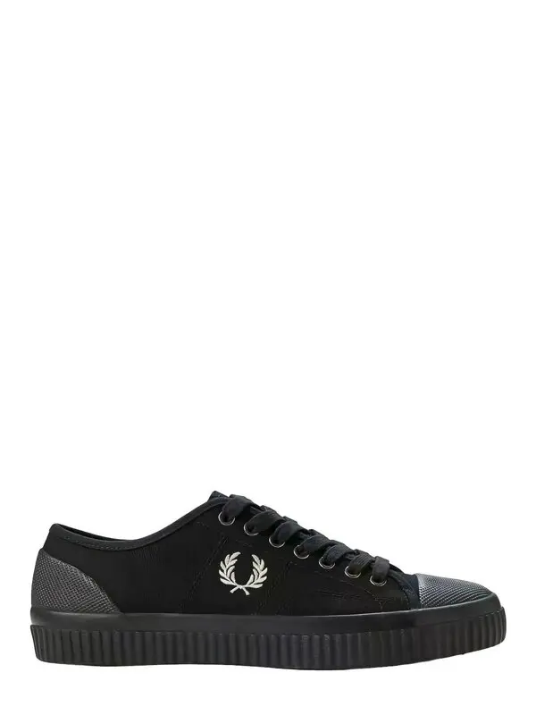 Fred Perry Logo-embroidered Sneakers - Black