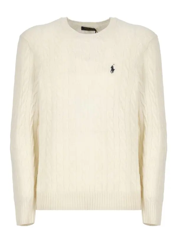 Ralph Lauren Wool-cashmere Crewneck Sweater - Beige