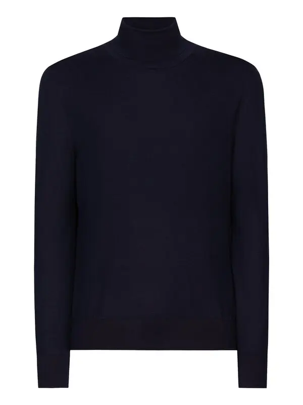 Dolce & Gabbana Cashmere And Silk Turtleneck Sweater - Blue