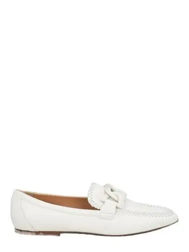TOD'S Leather Loafers - White