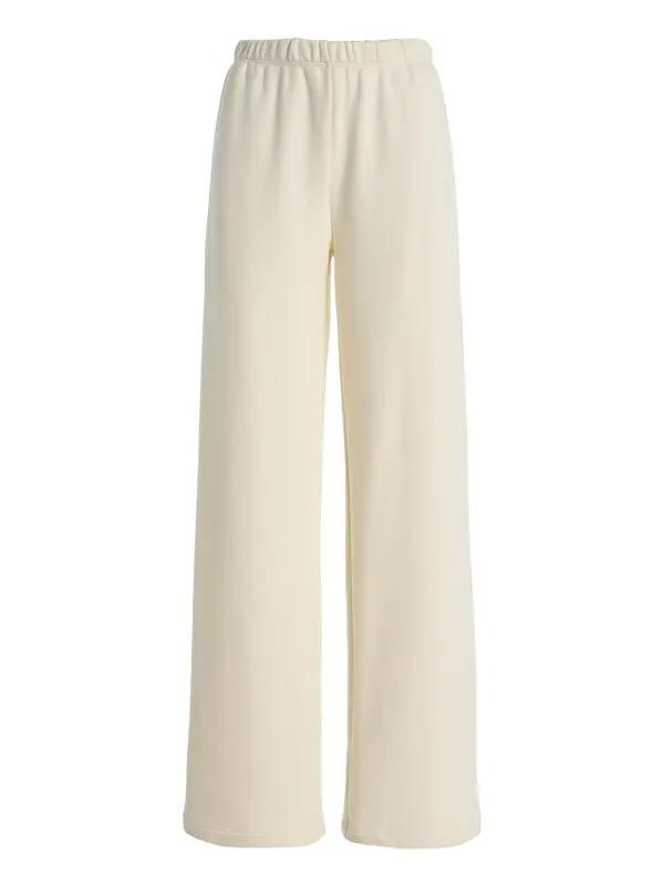 Eterne Oversized Wide-leg Sweatpants - White