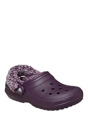Pink Crocs Classic Fleece Lined Clog - Purple