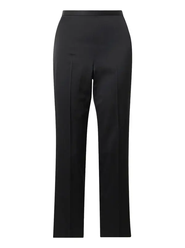 LIBEROWE Lilian Duchesse-satin Skinny Trousers - Black