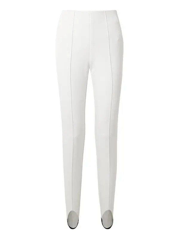 Bogner Elaine Embroidered Stretch Stirrup Ski Pants - Off-white