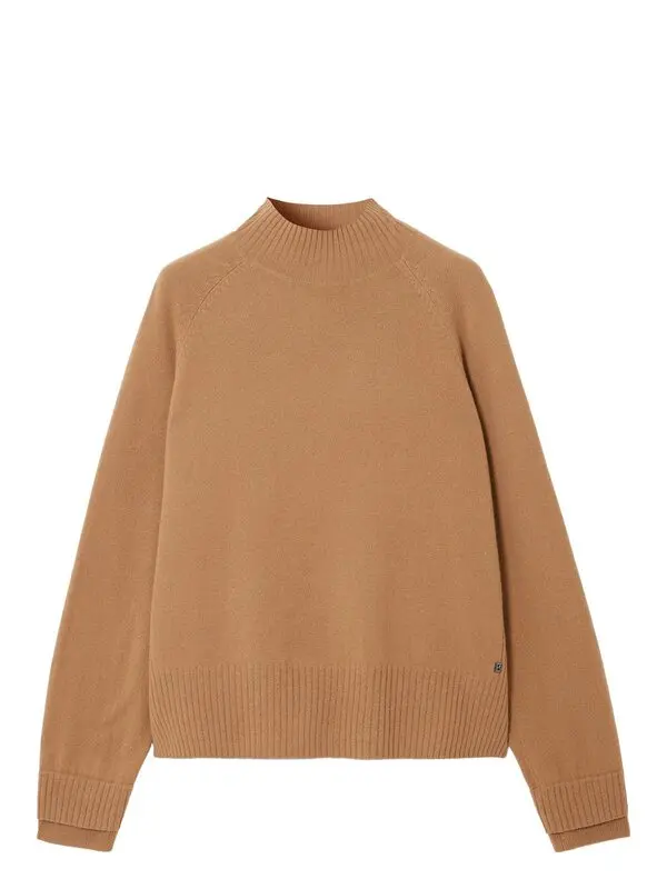 Bogner Lysanne Layered Wool Turtleneck Sweater - Brown