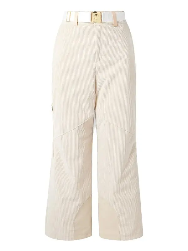 Bogner Belted Panelled Ski Pants - Ivory