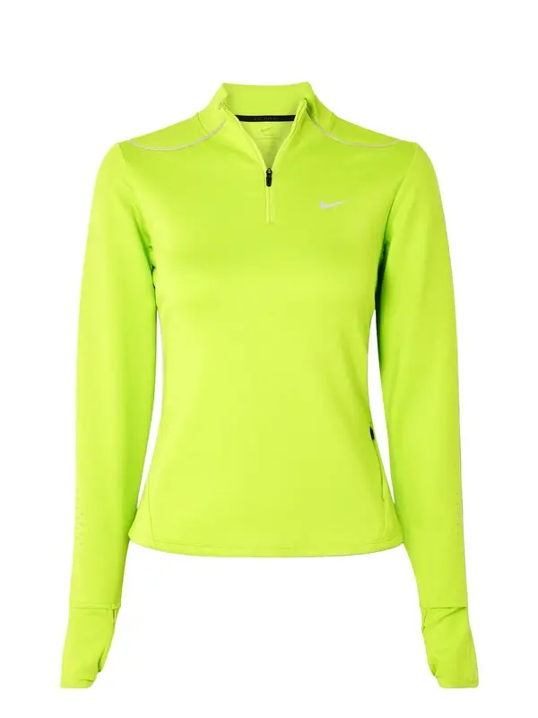 Nike Swift Printed Half-zip Top - Yellow
