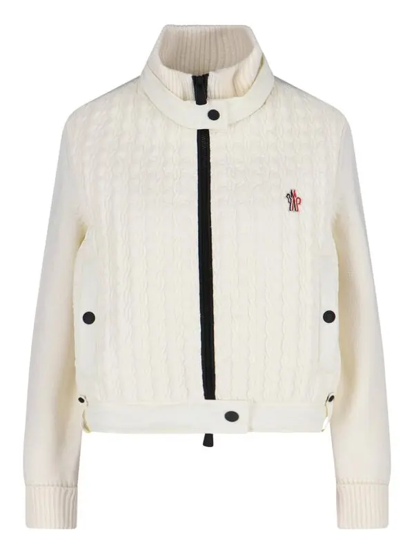 Moncler Tricot Cardigan - White
