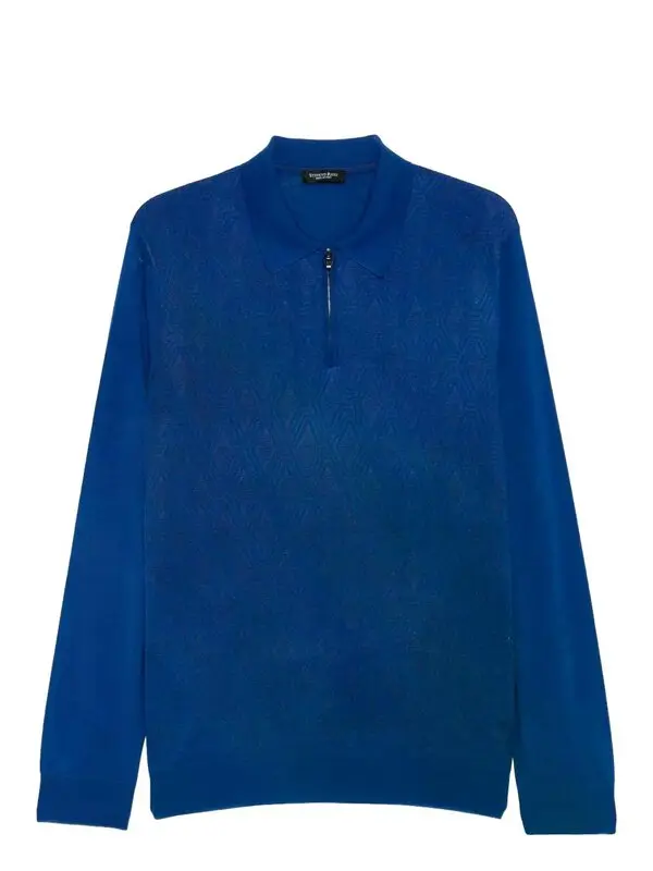 Stefano Ricci Zip-fastening Polo Shirt - Blue