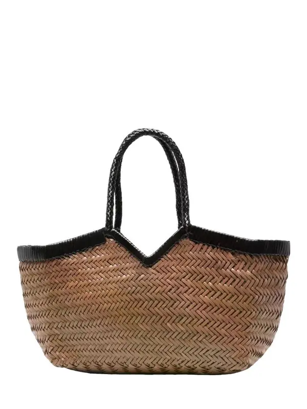 VIPERA Woven Tote Bag - Brown
