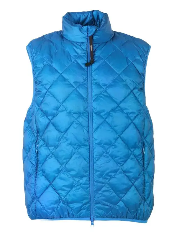 Aspesi Quilted Zip-up Gilet - Blue