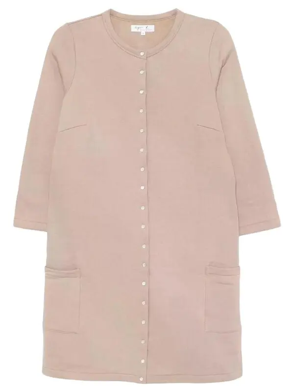 AGNÈS B. Snap-button Cotton Dress - Neutrals