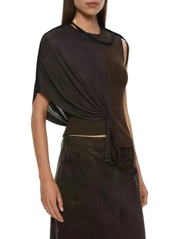 Christopher Esber Collision Draped Top - Brown